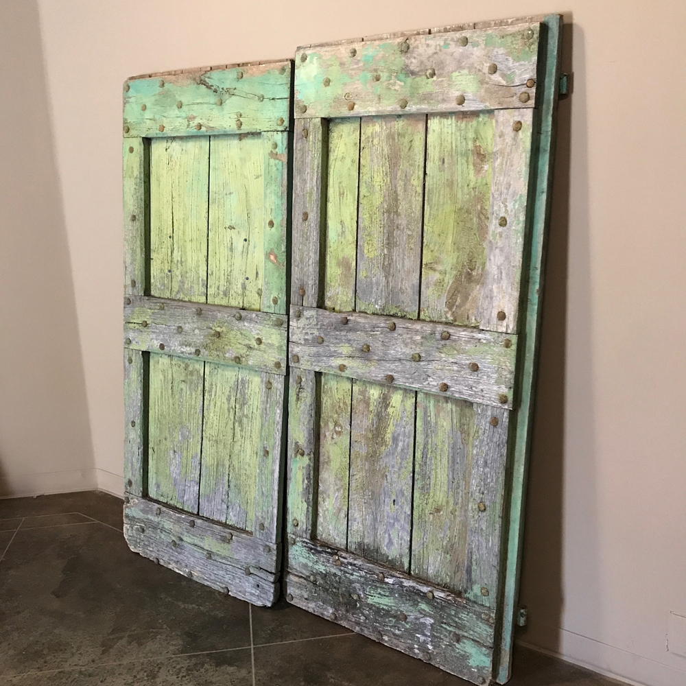 Pair 19th Century Rustic Italian Barn Doors from Tuscany - Inessa ...