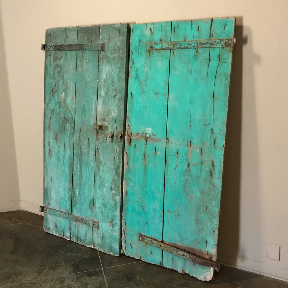 Pair 19th Century Rustic Italian Barn Doors from Tuscany - Inessa ...