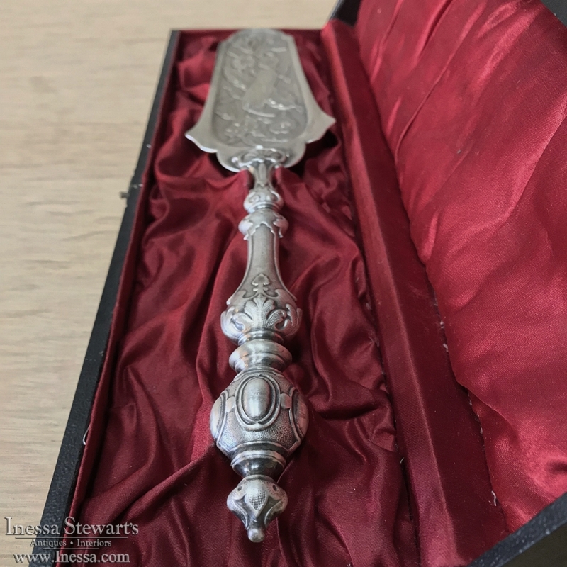 Antique Sliver Plate Cake Server in Original Box - Inessa Stewart's ...