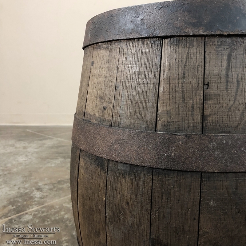Antique Wine Barrel - Inessa Stewart's Antiques