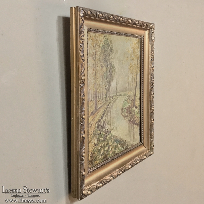 Antique Framed Oil Painting on Canvas