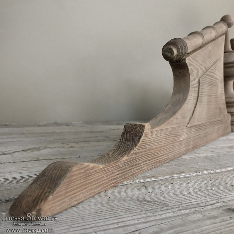 Antique Faux Bamboo Crown with Finial