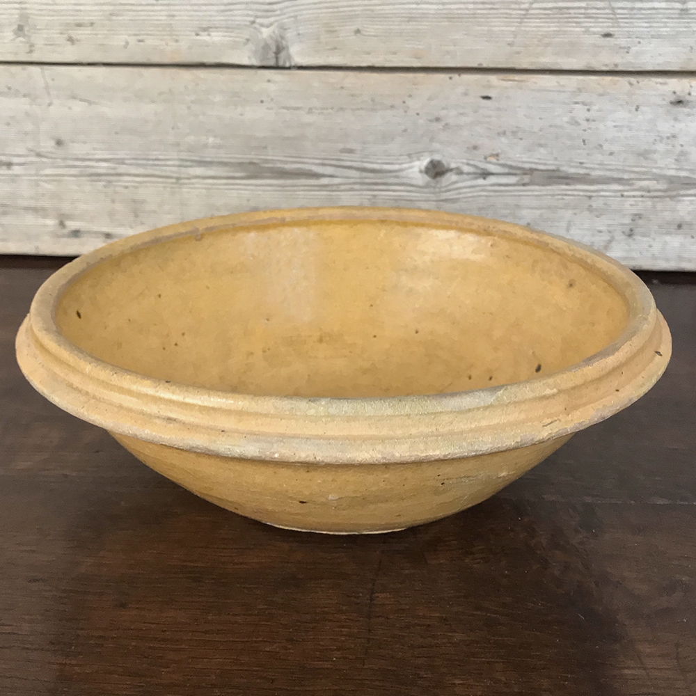 19th Century Country French Glazed Earthenware Bowl