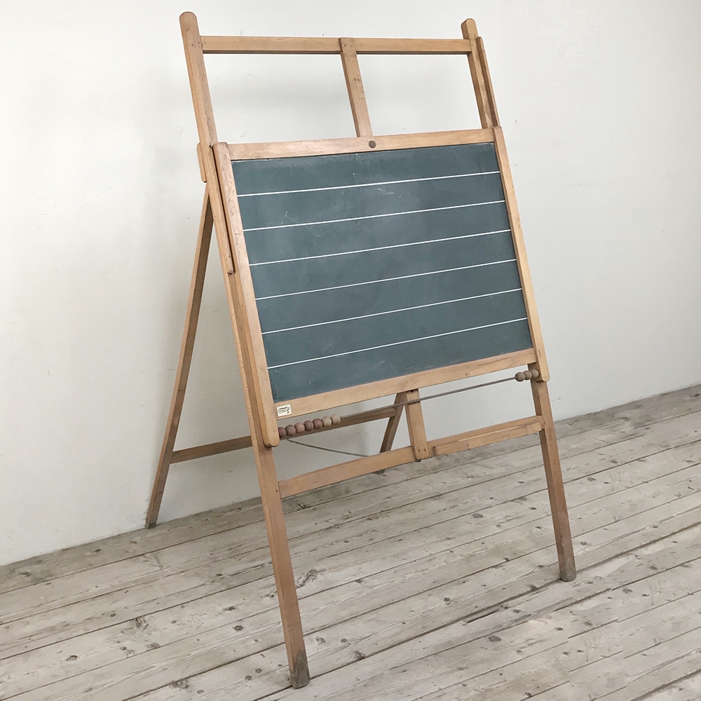 Mid-Century Score-Keeping Blackboard on Stand