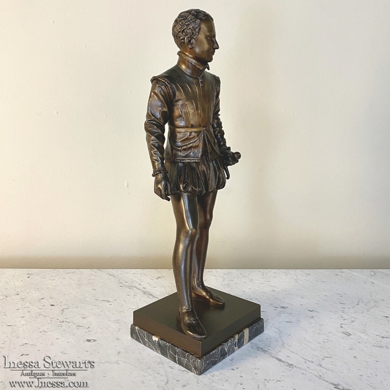 19th Century French Bronze Statue of Young Henri IV