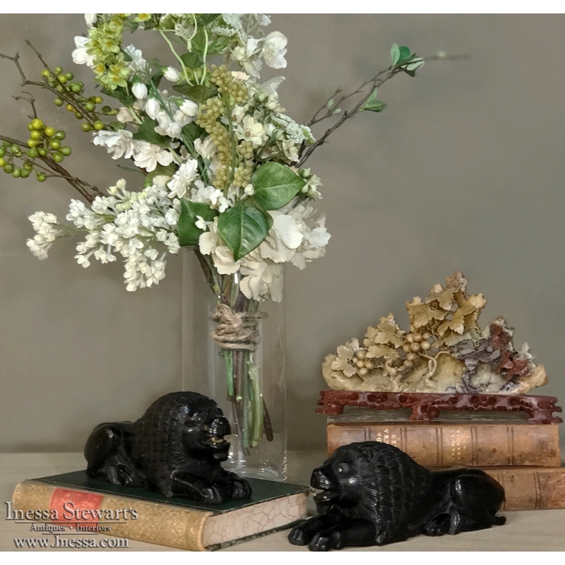 Vintage Hand-Carved Jade Stone Statue