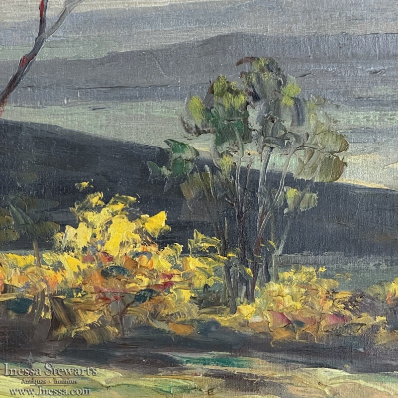 Antique Framed Oil Painting on Board by Dieudonné Jacobs (1887-1967)