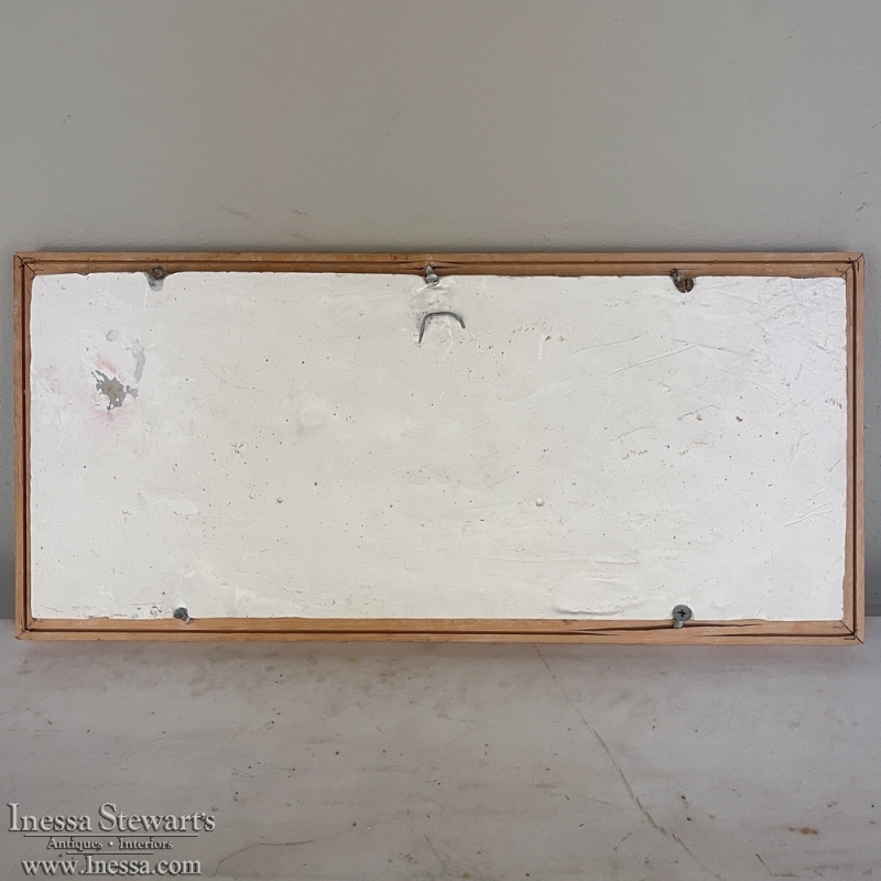 Framed Bisque Plaque Depicting the Goddess Diana