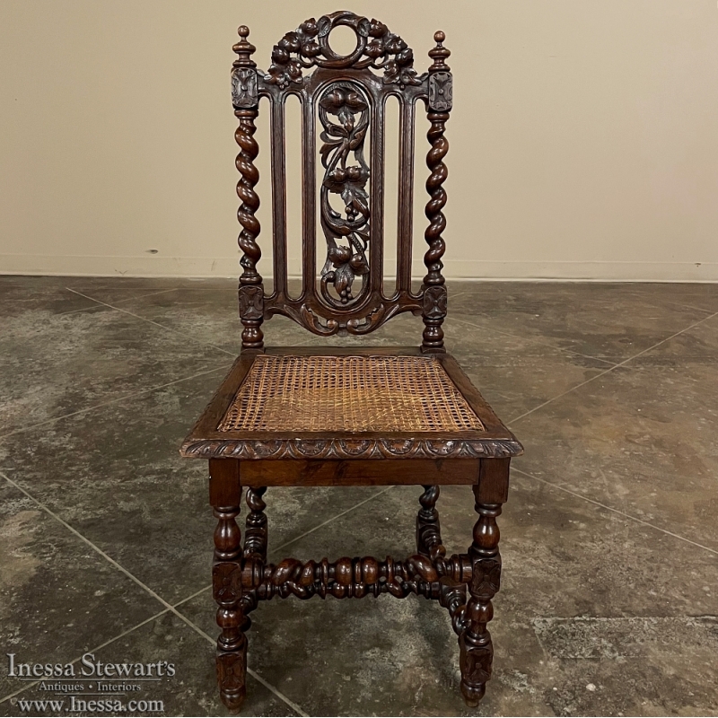 Set of Four 19th Century French Renaissance Chairs