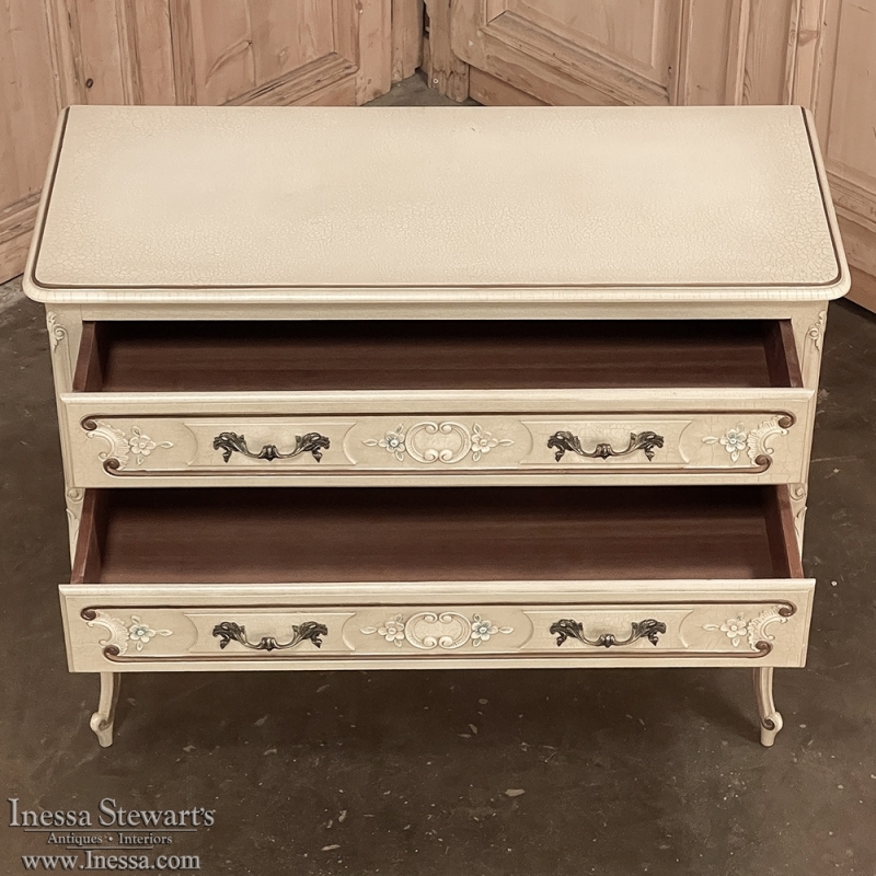 Vintage French Provincial Painted Commode