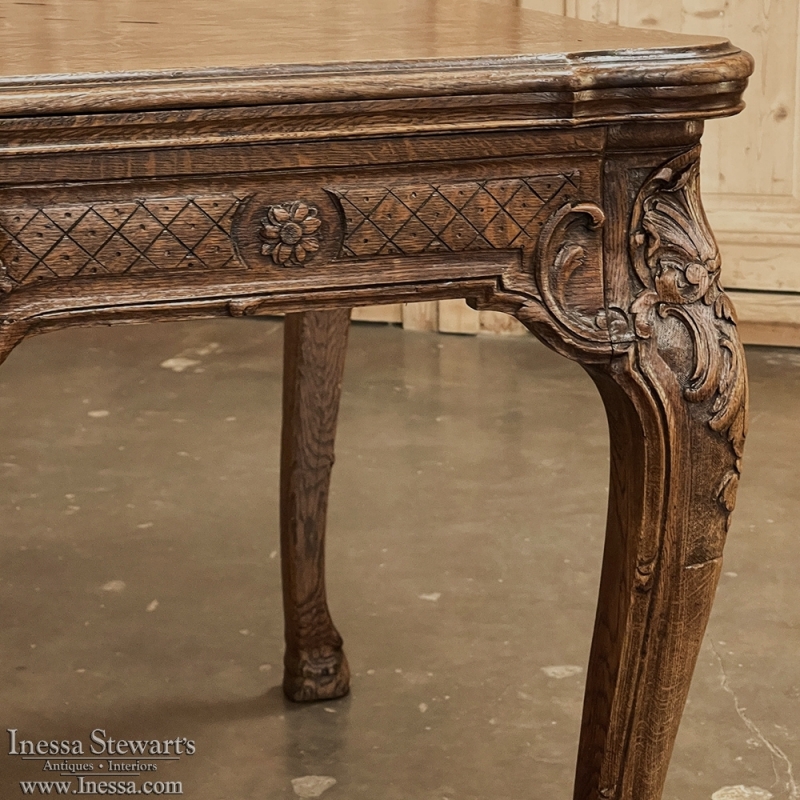 Antique Liegoise Louis XIV Draw Leaf Dining Table