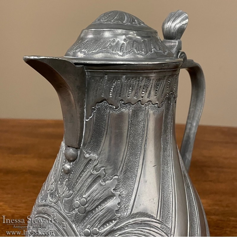 18th Century French Pewter Pitcher