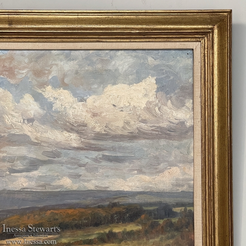 Antique Framed Oil Painting on Canvas by Walthere Jamar (1866-1950)
