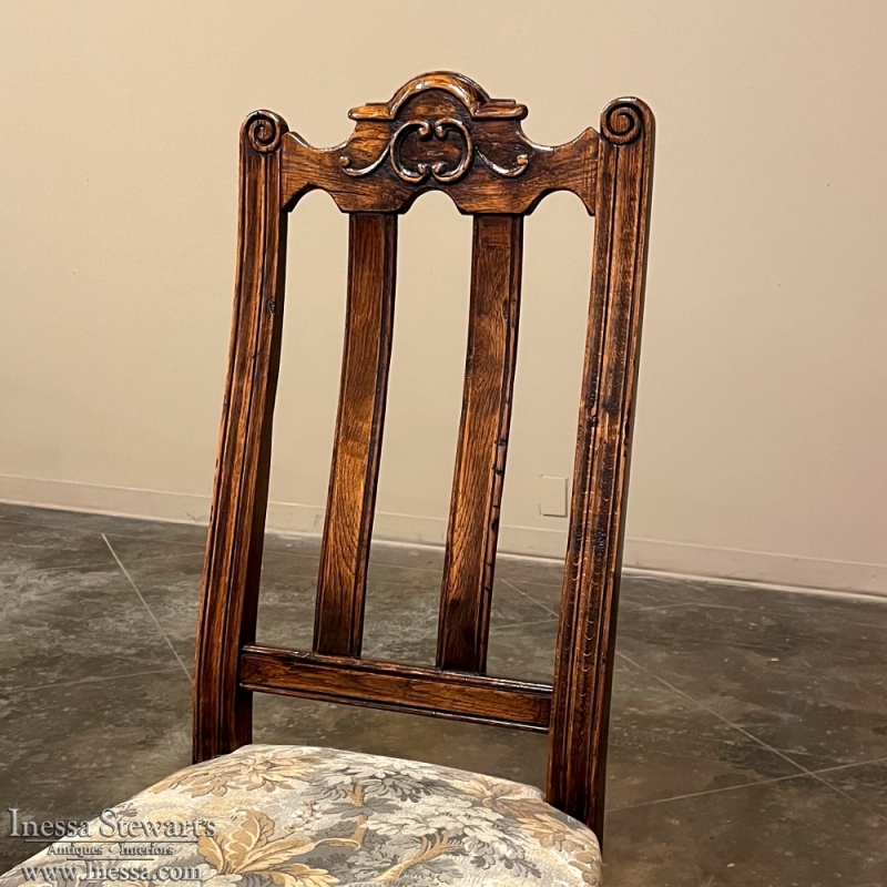 Set of 6 Antique Liegoise Louis XIV Dining Chairs