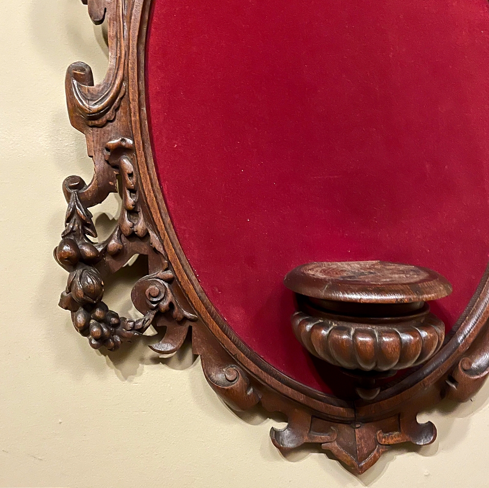 19th Century Black Forest Wall Shrine with Porcelain St. Joseph & Jesus