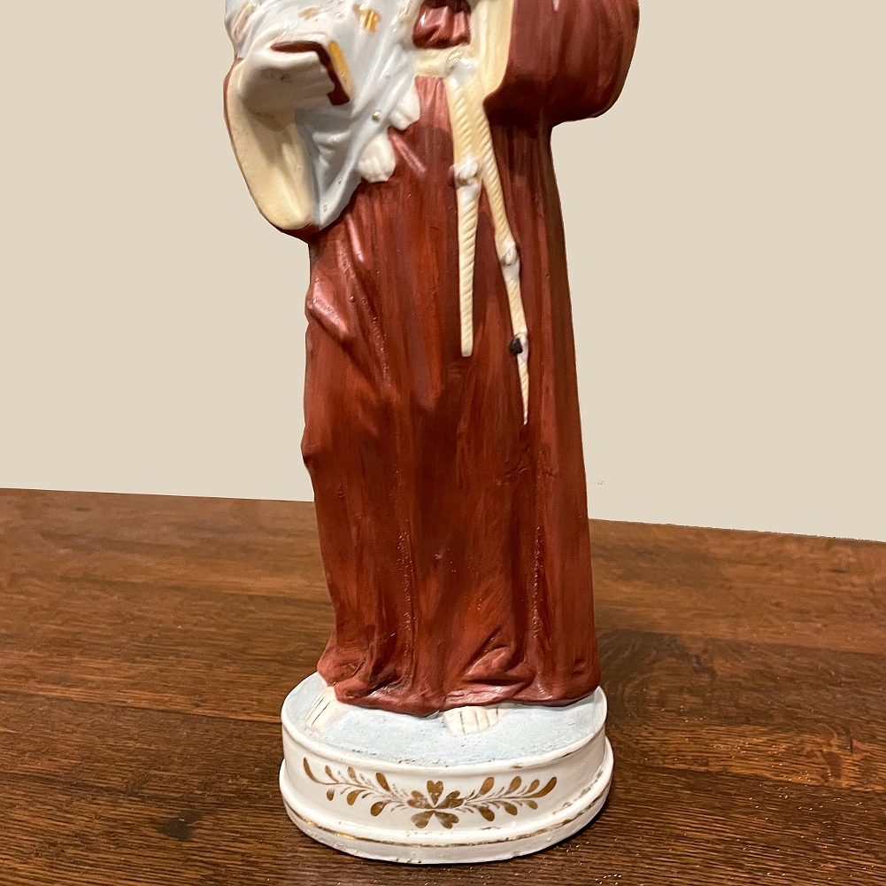 19th Century Black Forest Wall Shrine with Porcelain St. Joseph & Jesus