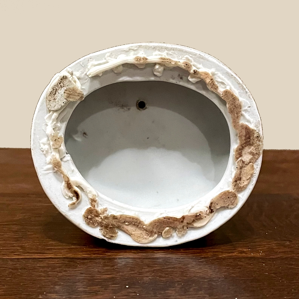 19th Century Black Forest Wall Shrine with Porcelain St. Joseph & Jesus