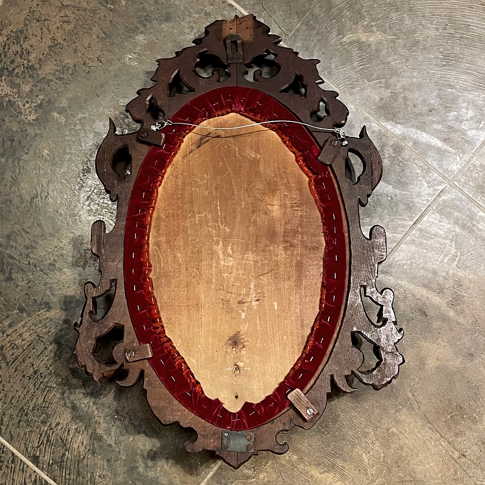 19th Century Black Forest Wall Shrine with Porcelain St. Joseph & Jesus