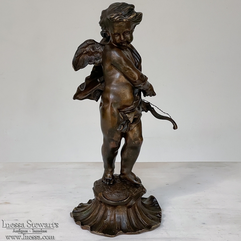 19th Century French Bronze Statue of Cupid