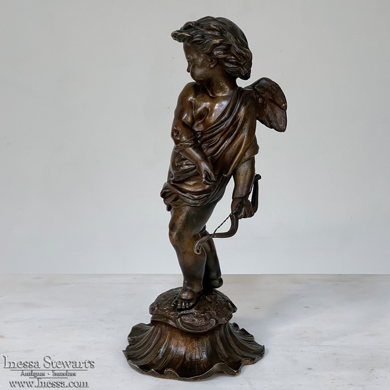 19th Century French Bronze Statue of Cupid