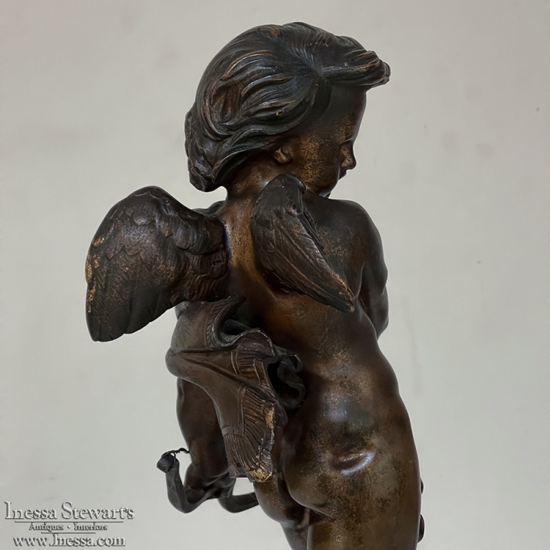 19th Century French Bronze Statue of Cupid