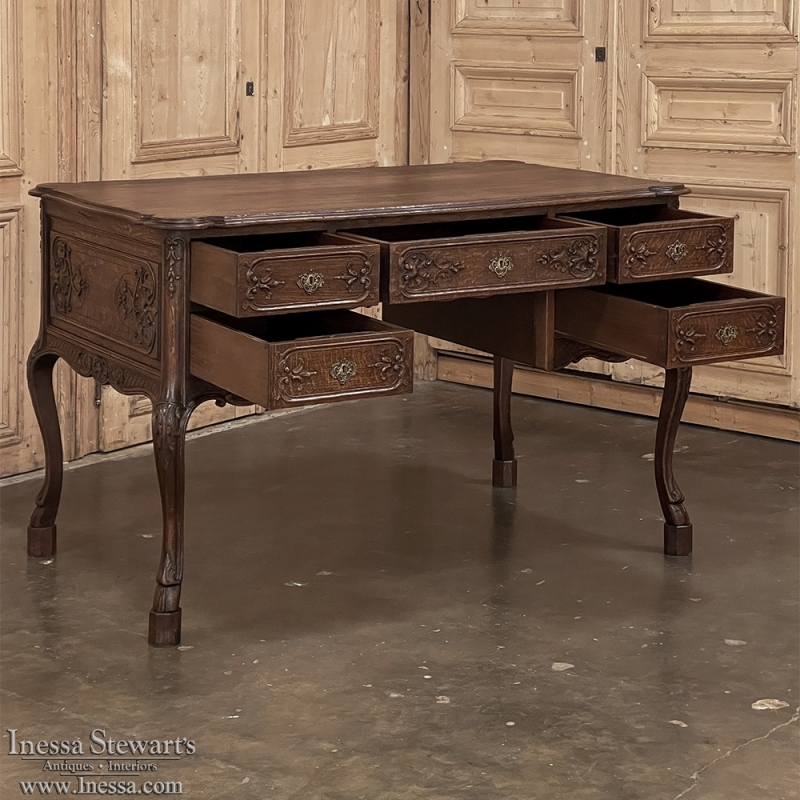 Antique Country French Double-Faced Desk