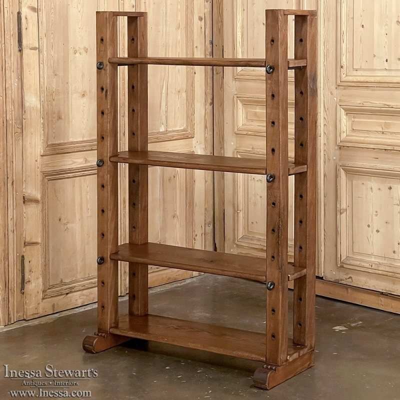 Mid-Century Rustic Open Bookshelf ~ Bookcase