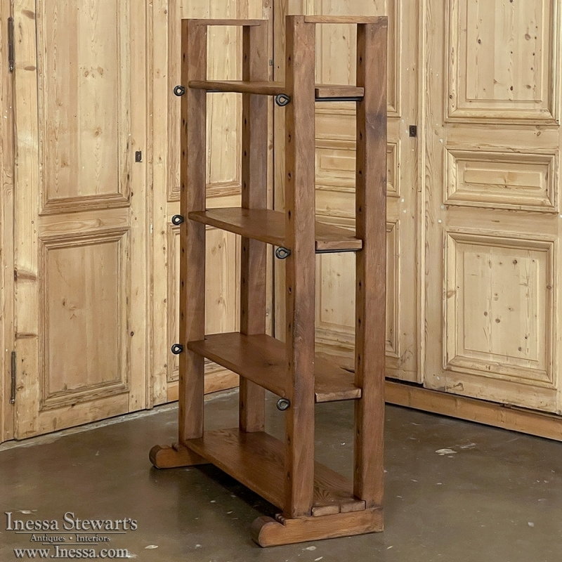 Mid-Century Rustic Open Bookshelf ~ Bookcase