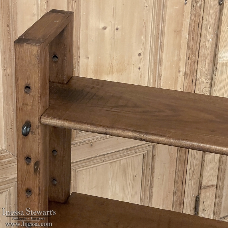 Mid-Century Rustic Open Bookshelf ~ Bookcase