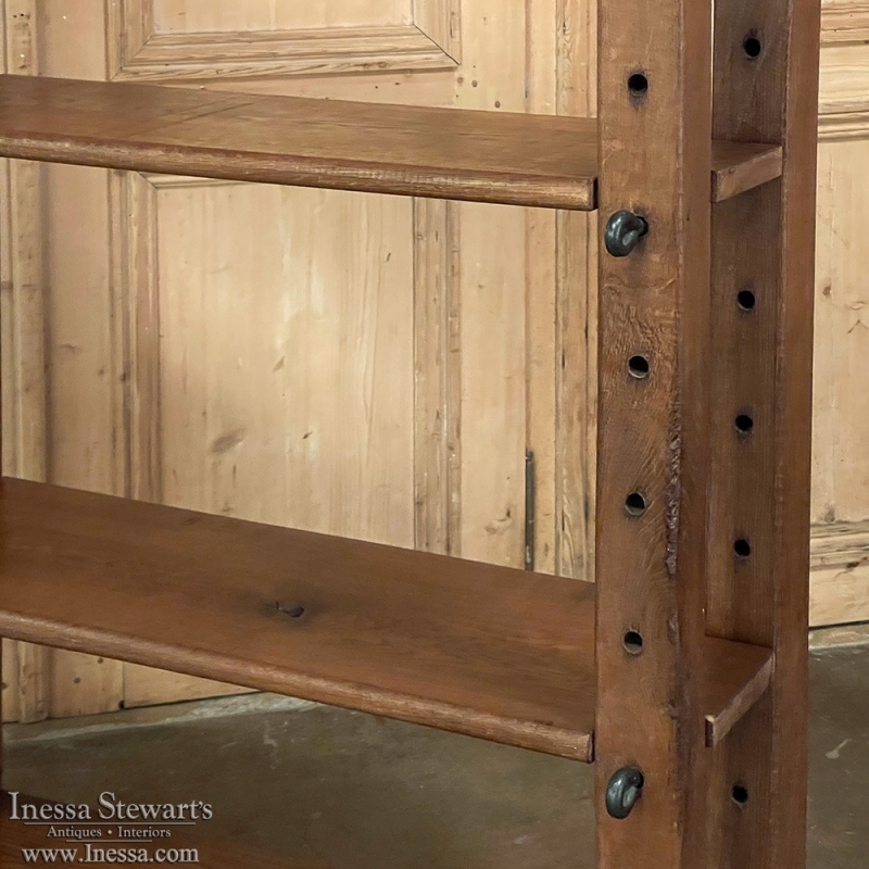 Mid-Century Rustic Open Bookshelf ~ Bookcase