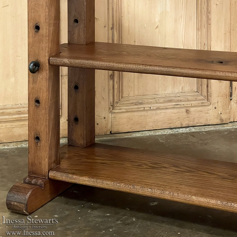 Mid-Century Rustic Open Bookshelf ~ Bookcase