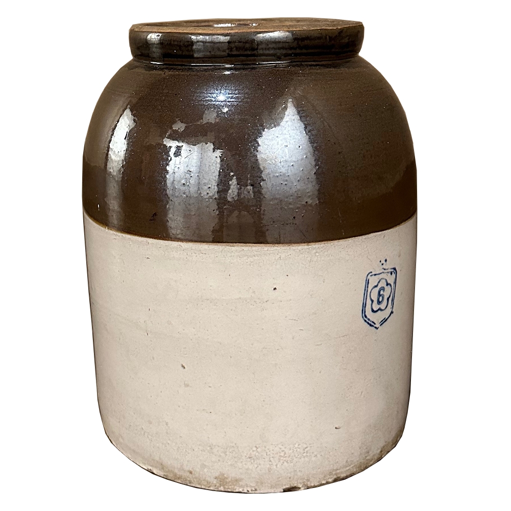 19th Century American Salt Glaze Stoneware Pot