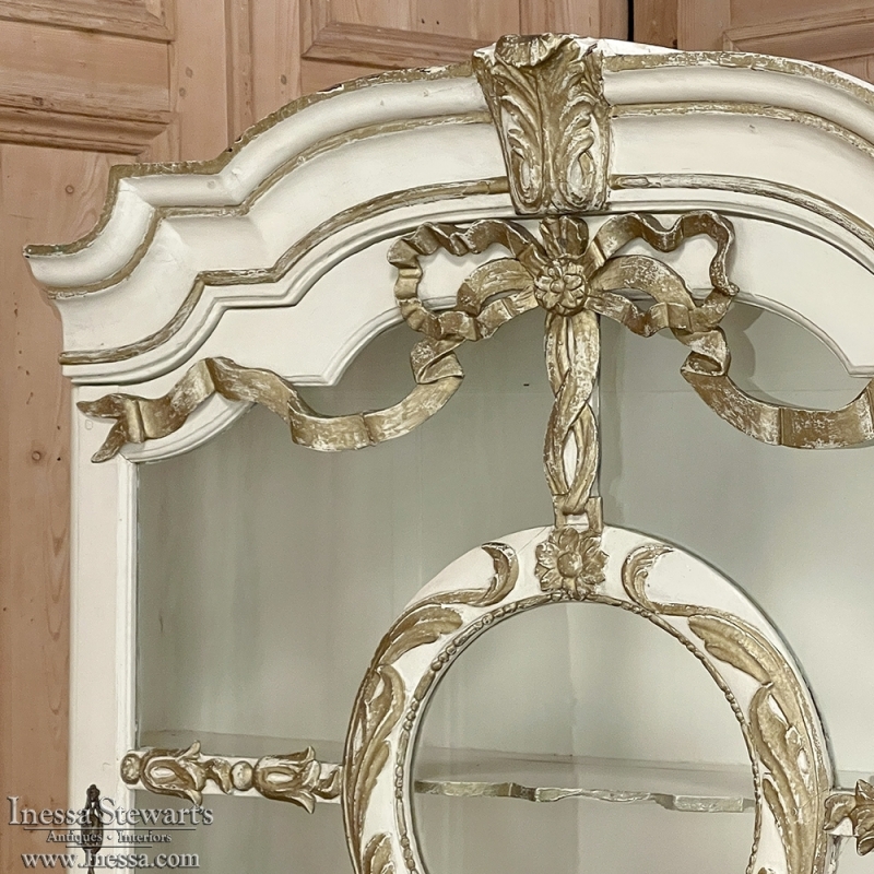 Early 19th Century Swedish Neoclassical Painted Vitrine ~ Bookcase