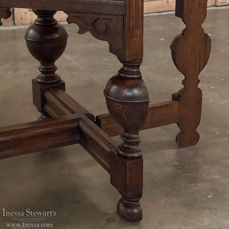 19th Century Dutch Drop Leaf Table ~ Demilune Console