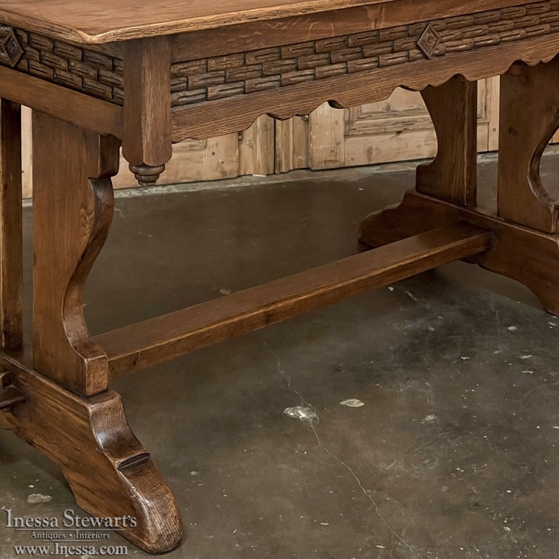 Antique Rustic Neogothic Desk ~ Writing Table