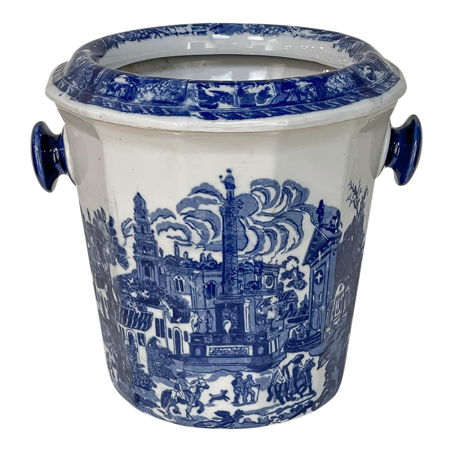 Vintage Flow Blue Ironstone Fruit Chiller by Victoria Ware