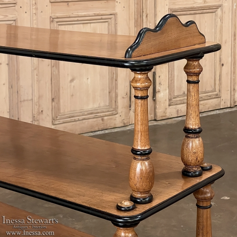 19th Century English Open Library Caddy ~ Bookshelf