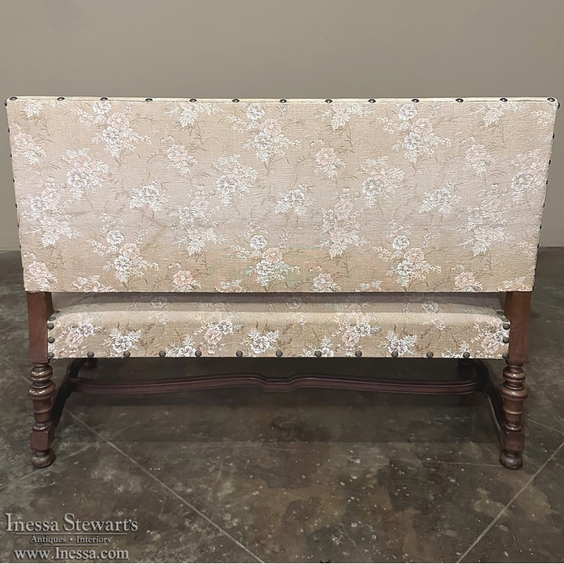 Antique French Louis XIV Walnut Canape ~ Sofa ~ Settee