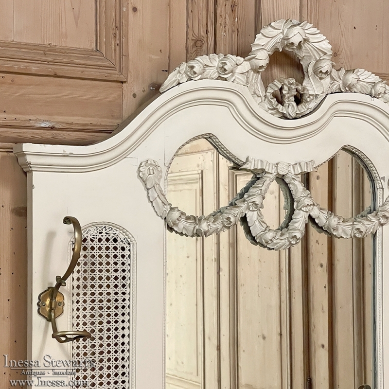 19th Century French Louis XVI Painted Hall Tree