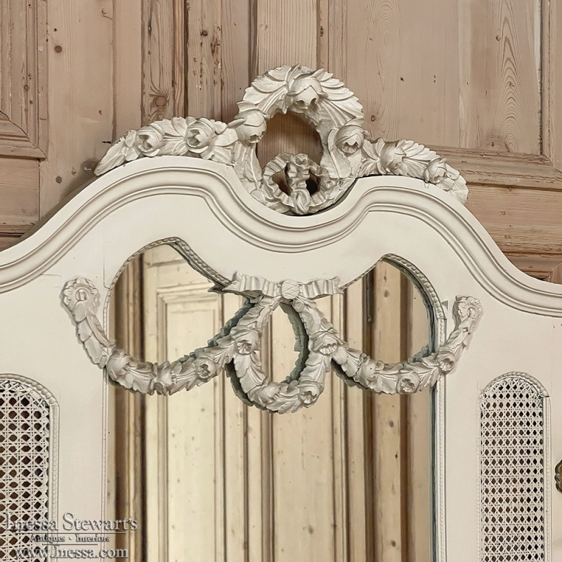 19th Century French Louis XVI Painted Hall Tree