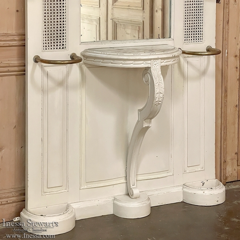 19th Century French Louis XVI Painted Hall Tree