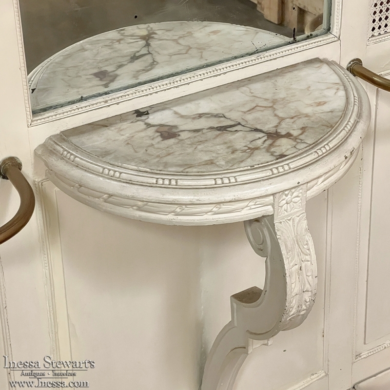 19th Century French Louis XVI Painted Hall Tree