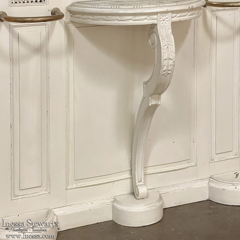 19th Century French Louis XVI Painted Hall Tree