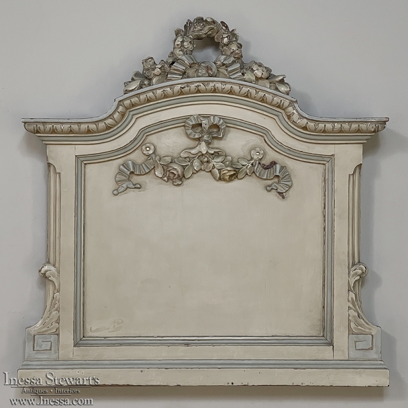 Pair 19th Century Carved & Painted Wall Panels