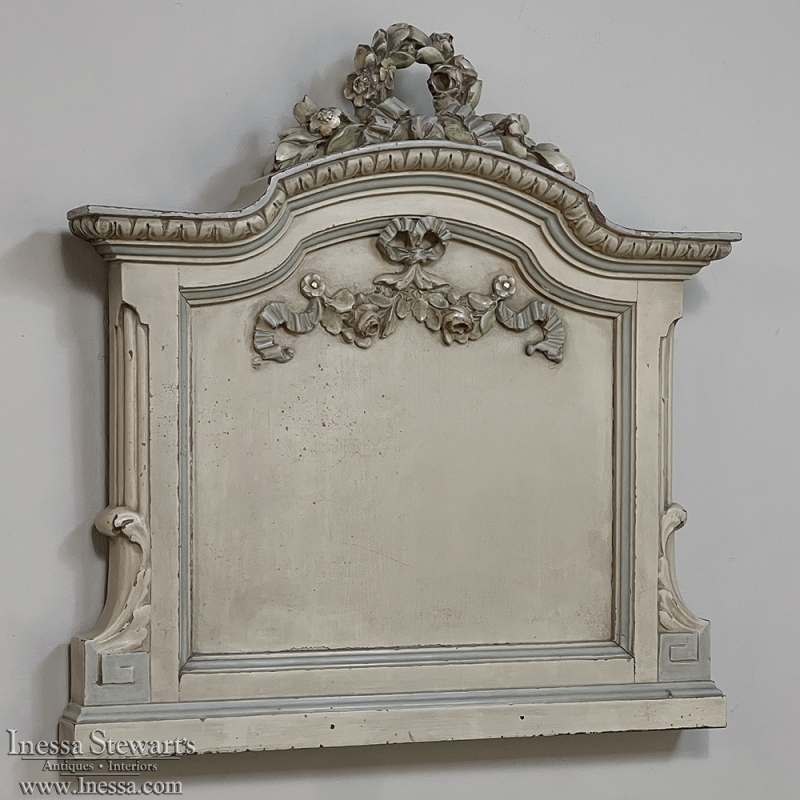 Pair 19th Century Carved & Painted Wall Panels