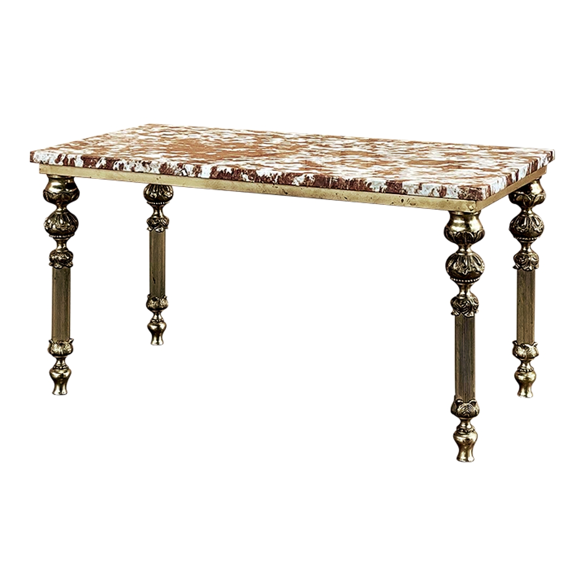 Antique Table Marble Brass Elk Home H0895 10644 Seville 22 X 20 Inch
