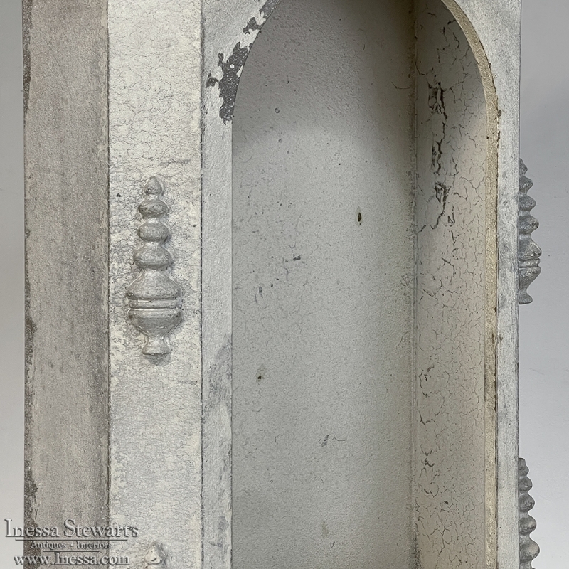 Reproduction Decorative Shrine ~ Niche with Distressed Painted Finish