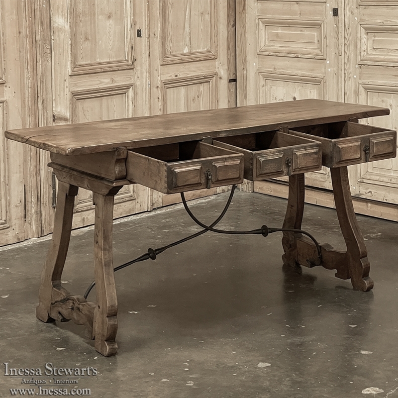 19th Century Rustic Spanish Colonial Console ~ Sofa Table