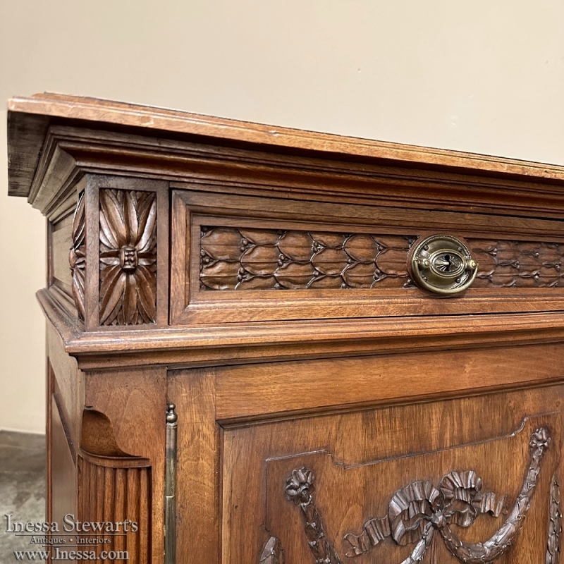19th Century French Louis XVI Walnut Buffet ~ Sideboard