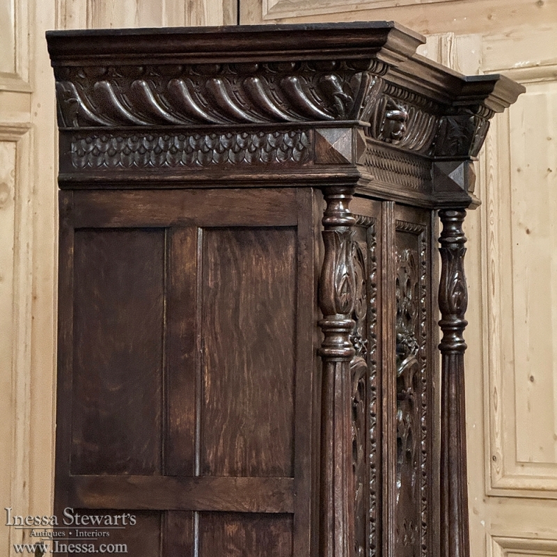 19th Century French Renaissance Revival Armoire ~ Wardrobe
